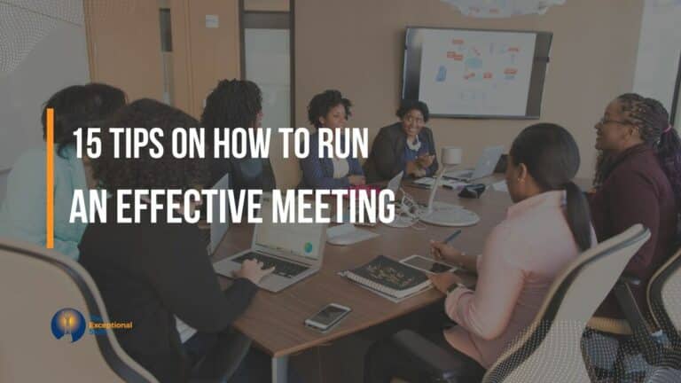 How To Run Effective Meetings (15 Powerful Tips) - TES